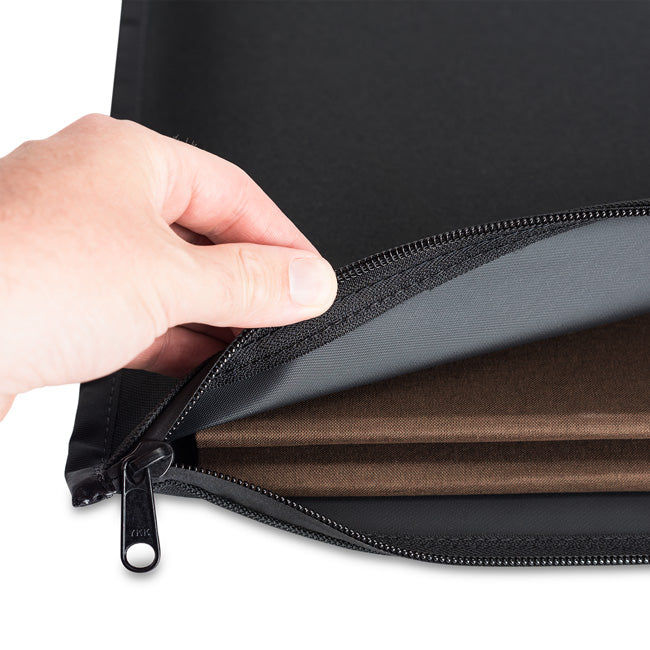 Black Nylon Zippered Outer Jacket For 8.5"x11" and A4 Size Screwpost B ...